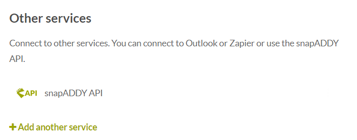 How does the snapADDY API work and how can I use it